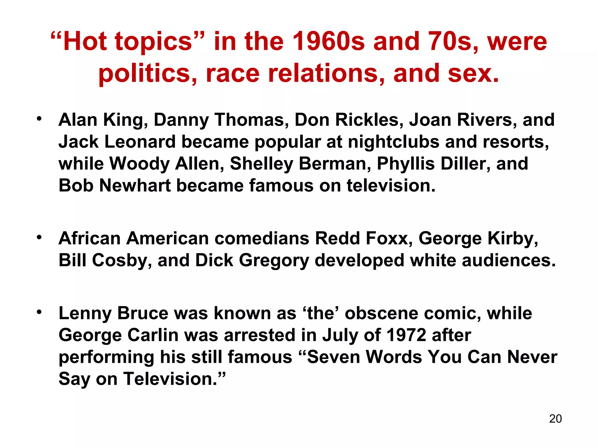 Stand-up Comedy | PPT