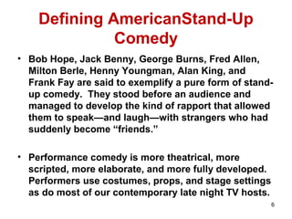Stand-up Comedy | PPT