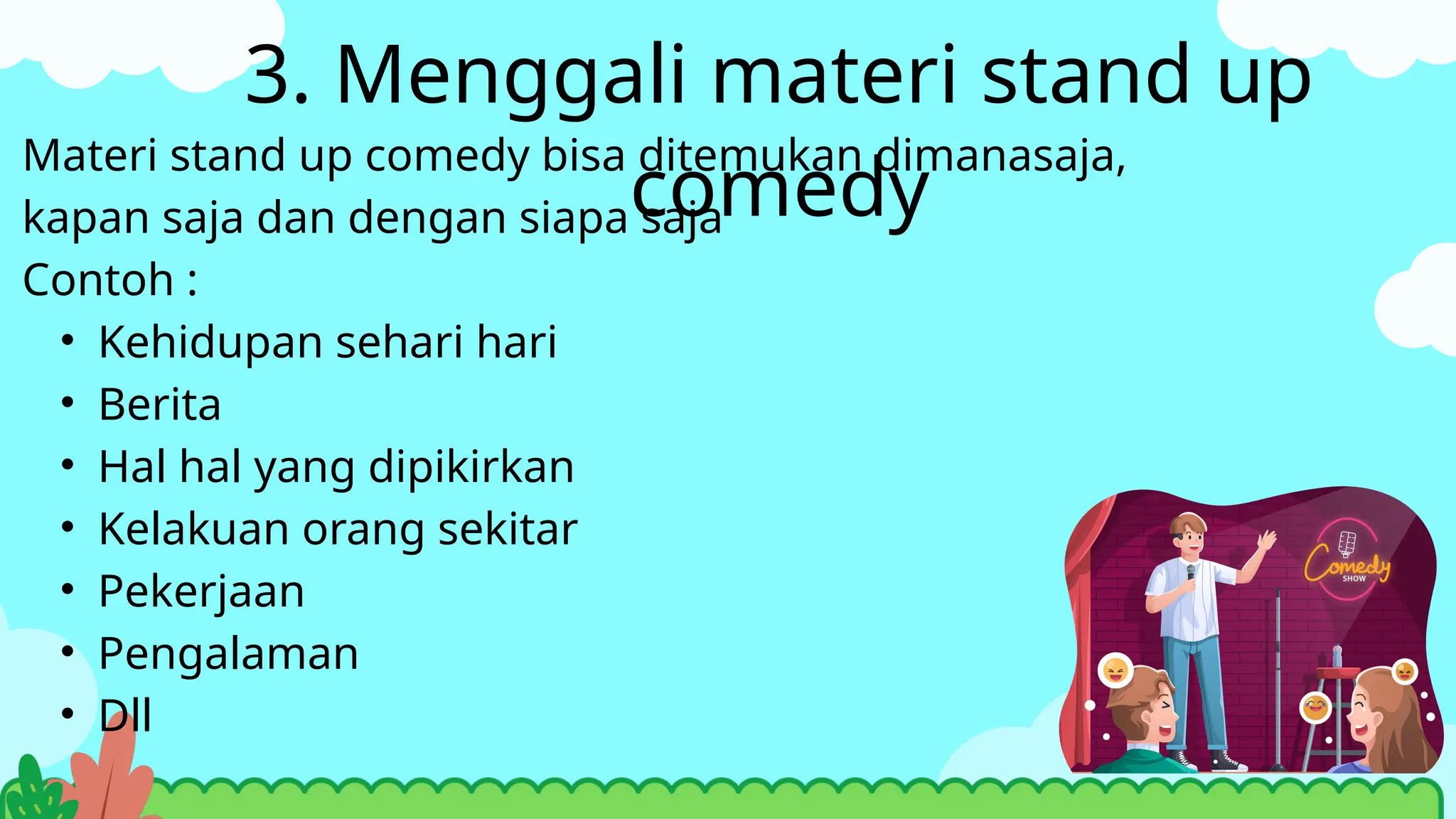 Stand Up Comedy bahasa palembang power point | PPTX