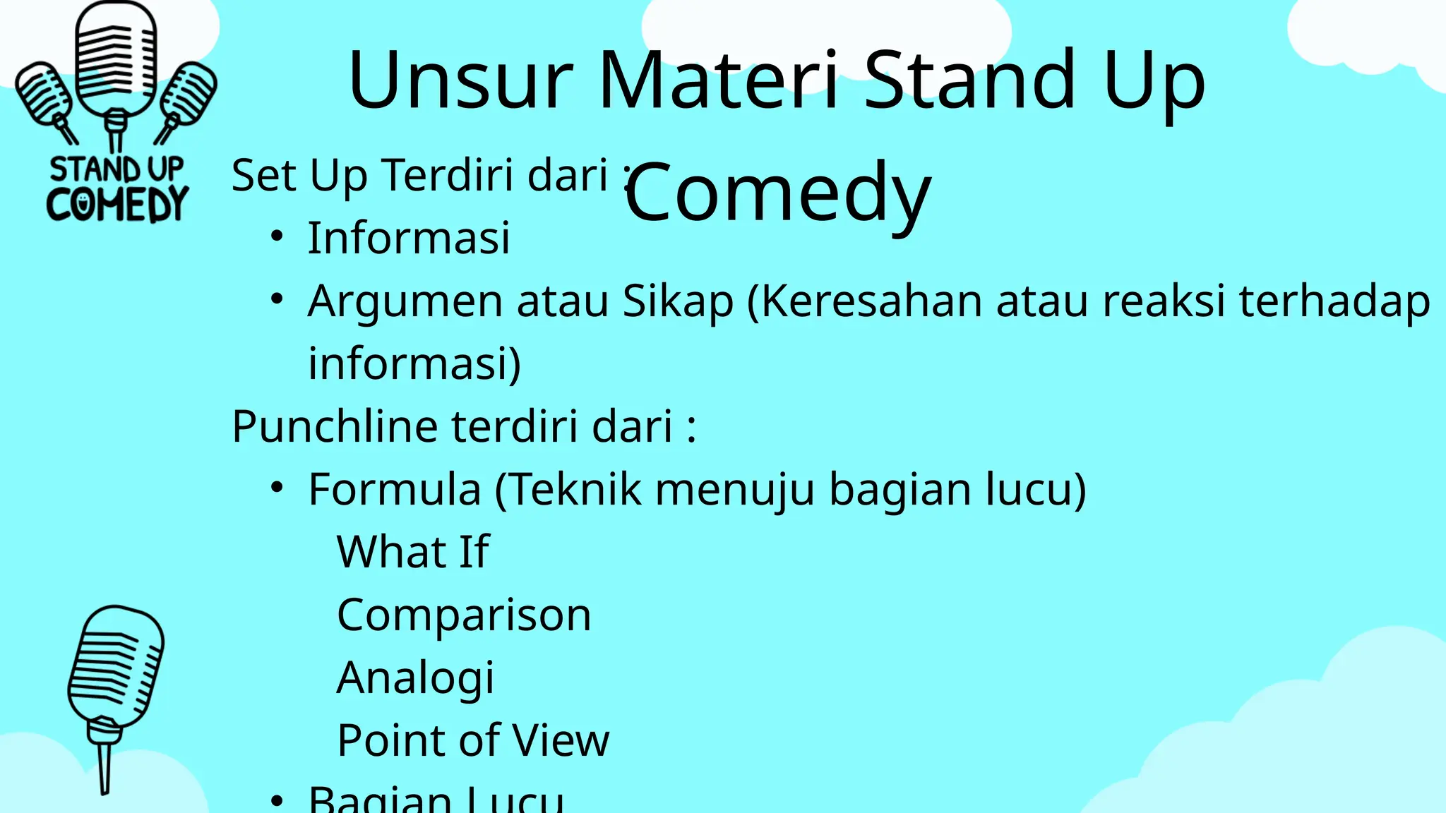 Stand Up Comedy bahasa palembang power point | PPTX