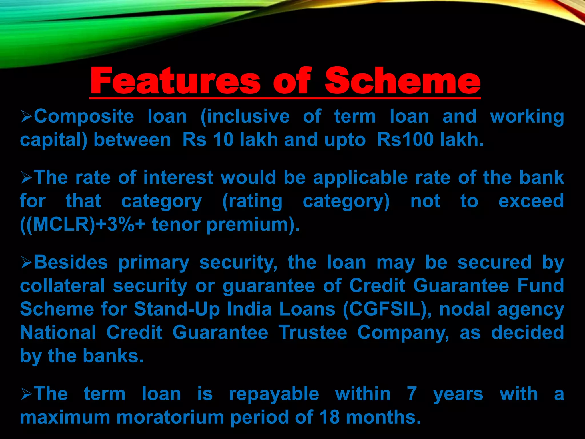 STAND UP INDIA SCHEME | PPT