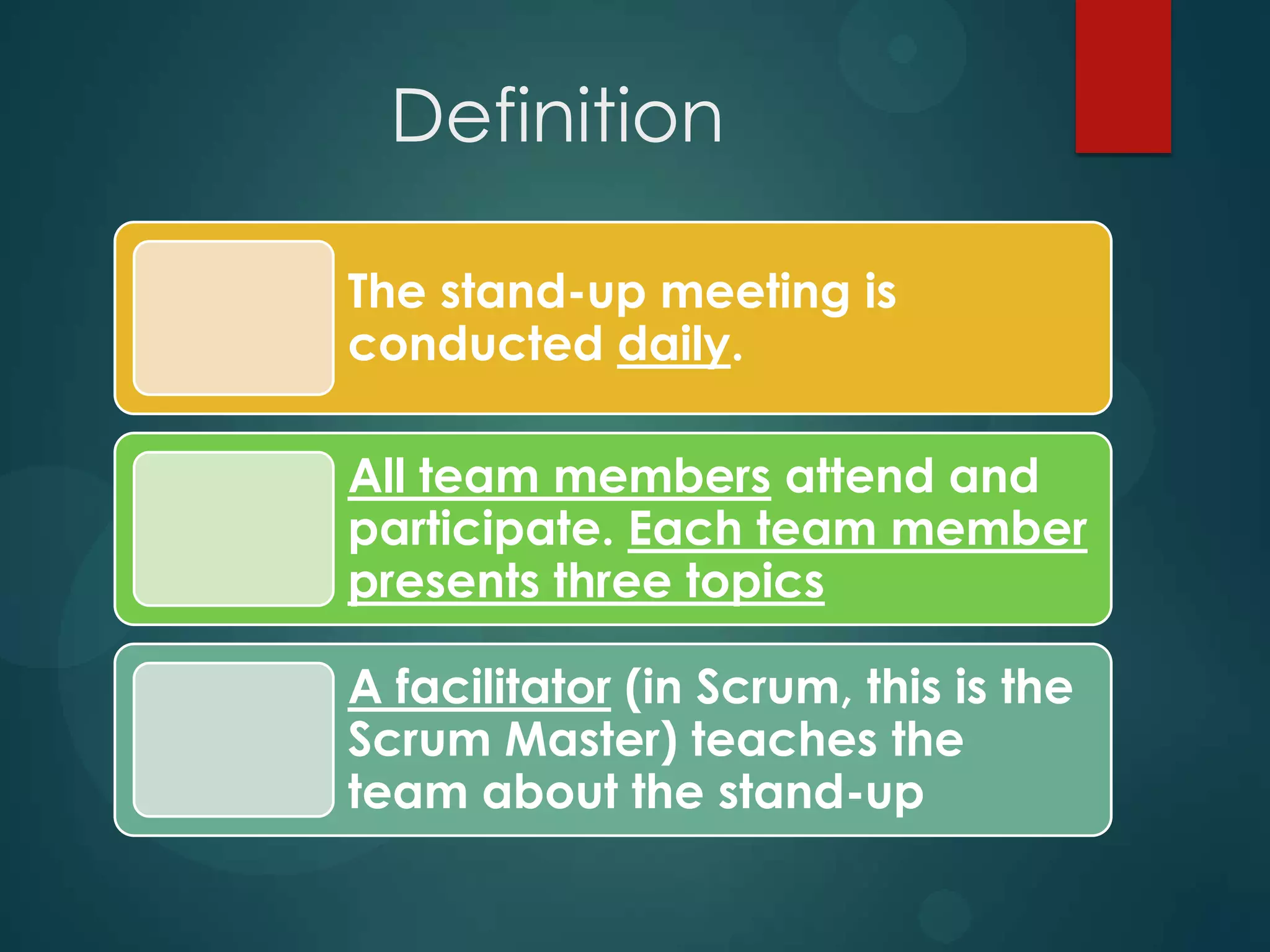 Agile Stand up meeting | PPTX