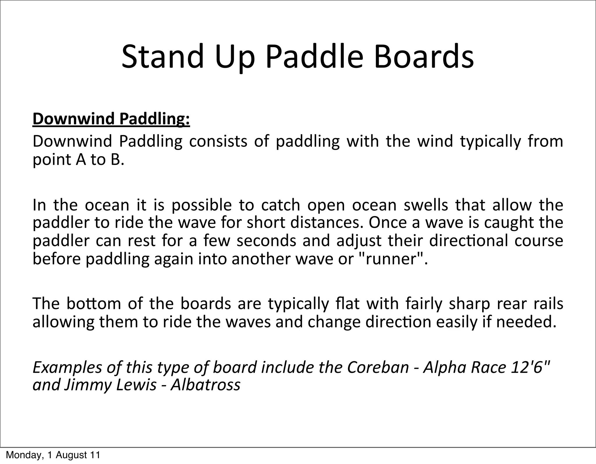 Stand up paddle board shapes | PDF
