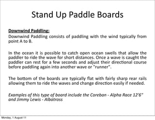 Stand up paddle board shapes | PPT
