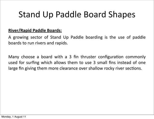 Stand up paddle board shapes | PPT