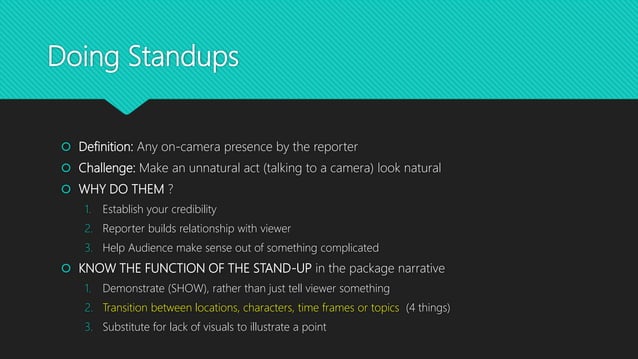 Standups fall2019 | PPT