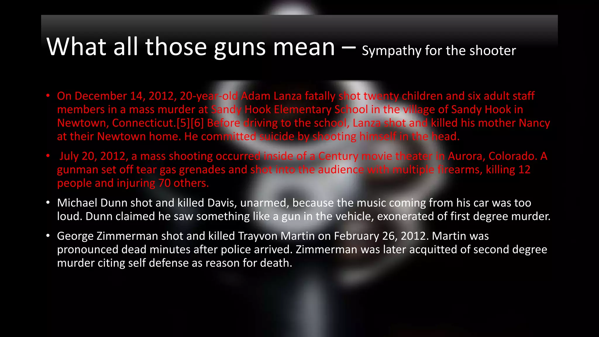 Stand Your Ground/Gun Control Presentation | PPTX