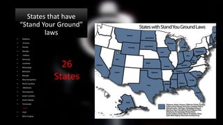 Stand Your Ground/Gun Control Presentation | PPTX