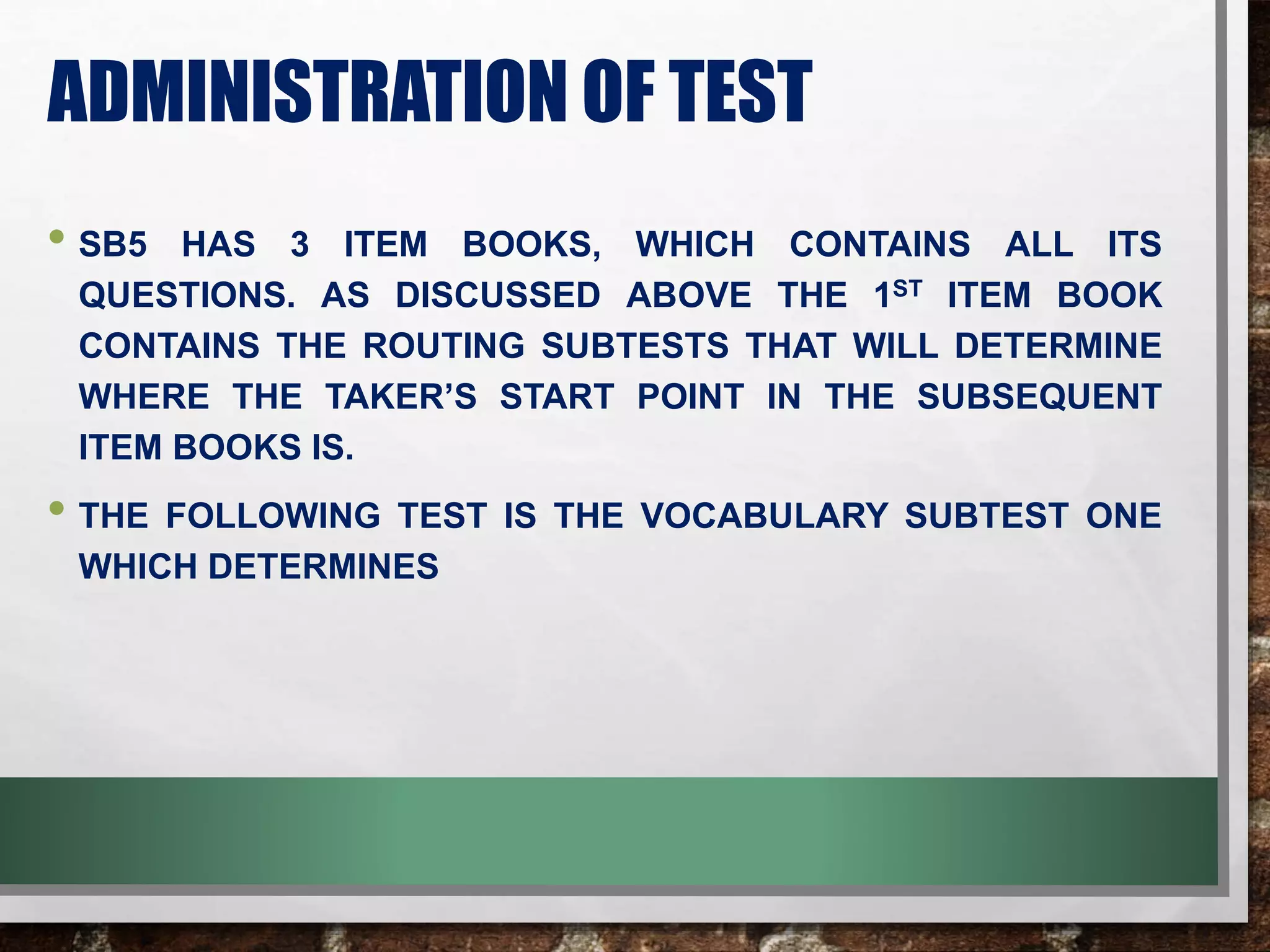 Stanford binet-5pptx (1) | PPTX