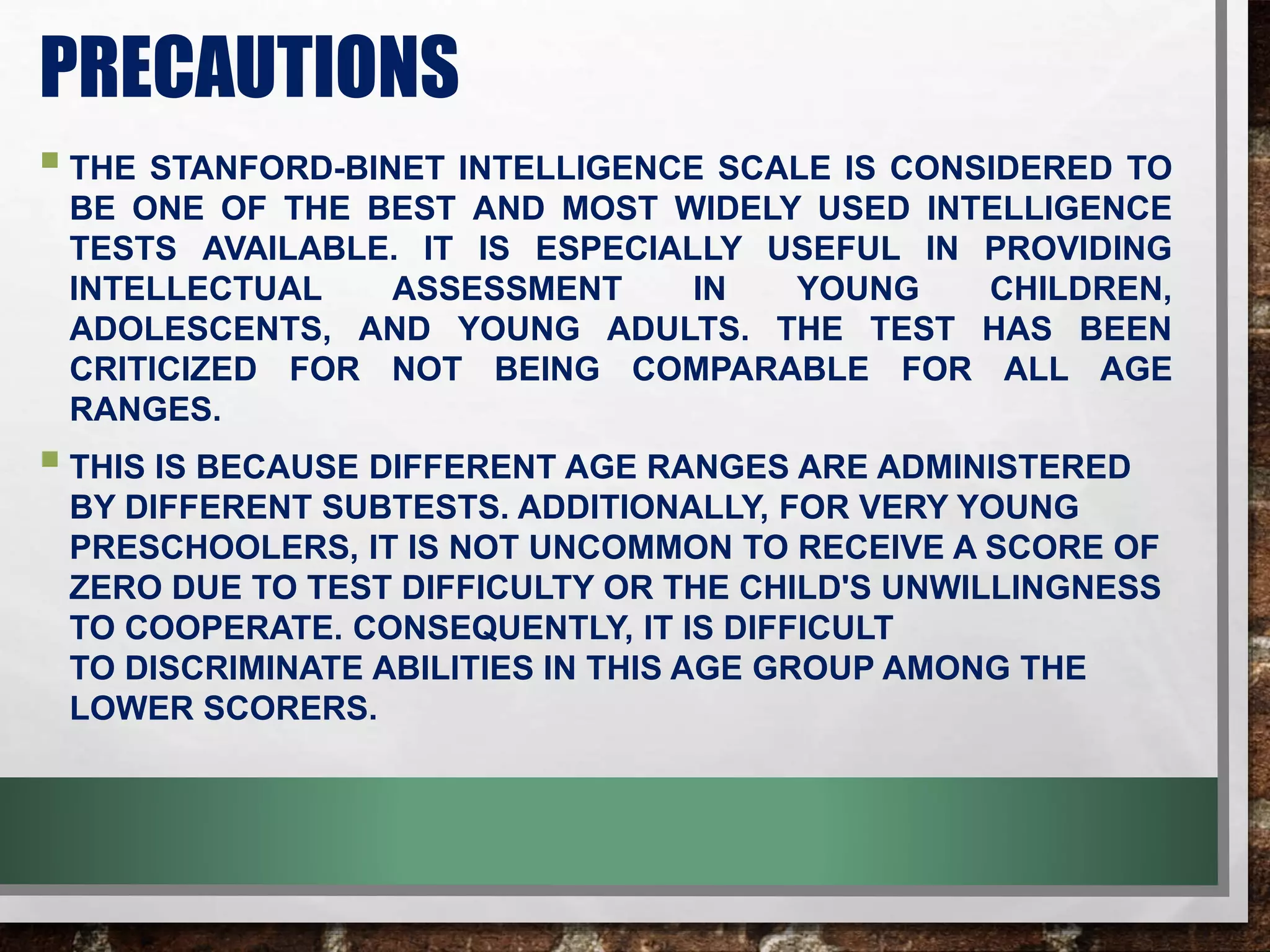 Stanford binet-5pptx (1) | PPTX