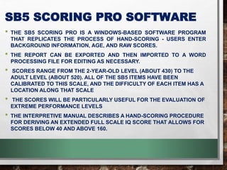 Stanford binet-5pptx (1) | PPTX