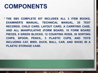 Stanford binet-5pptx (1) | PPTX