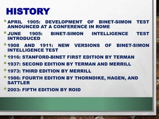 Stanford binet-5pptx (1) | PPTX