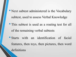 Stanford binet intelligence scale- fifth edition | PPTX