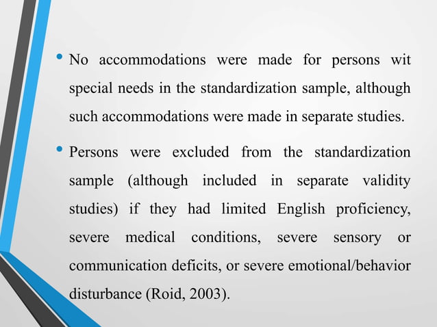 Stanford binet intelligence scale- fifth edition | PPTX | Standardized ...