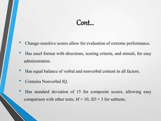 Stanford binet intelligence scale- fifth edition | PPTX