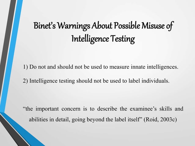 Stanford binet intelligence scale- fifth edition | PPTX | Standardized ...