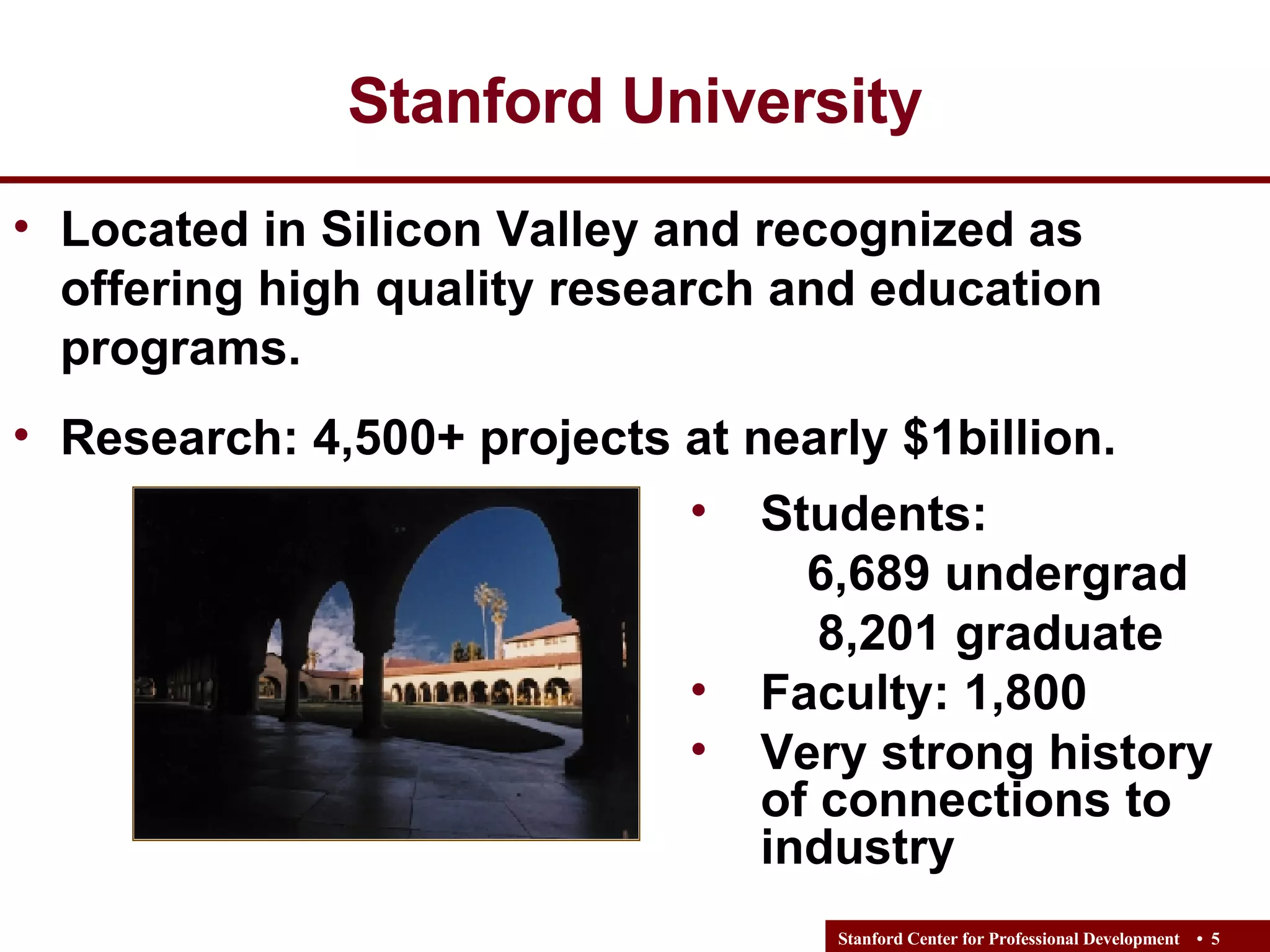 Stanford: National Distance Learning Week Webinar | PPT