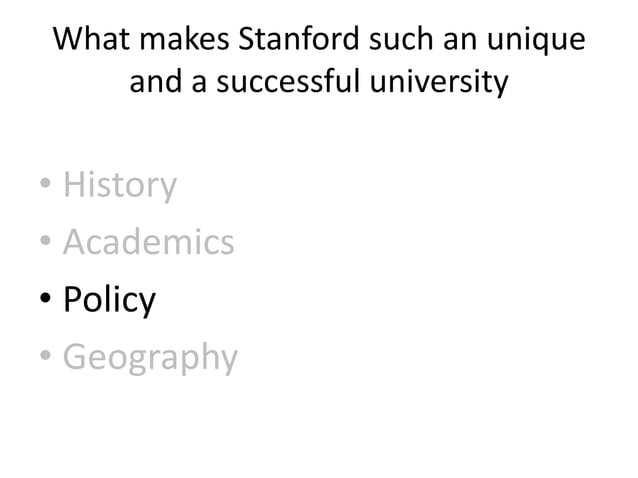 History of Stanford University | PPT