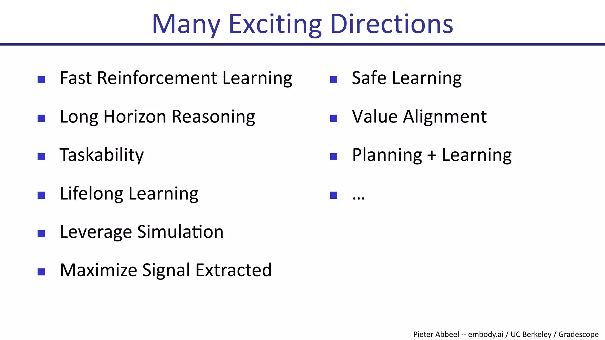 Deep Reinforcement Learning by Pieter | PPT Deep Reinforcement Learning by Pieter | PPT