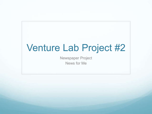 Stanford venture-lab-project#2 | PPTX