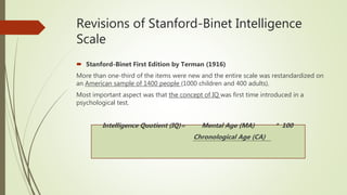 Stanford-Binet Intelligence Scale | PPTX