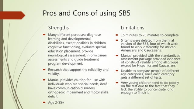 Stanford-Binet Intelligence Scale
