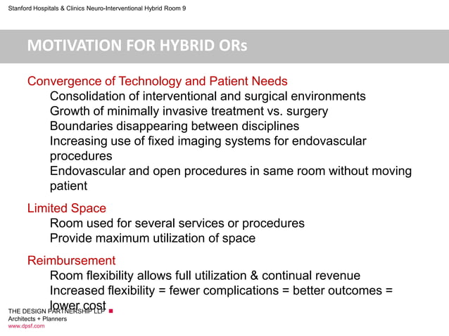 Stanford Hybrid OR - Interventional Radiology + Neurosurgery | PPT