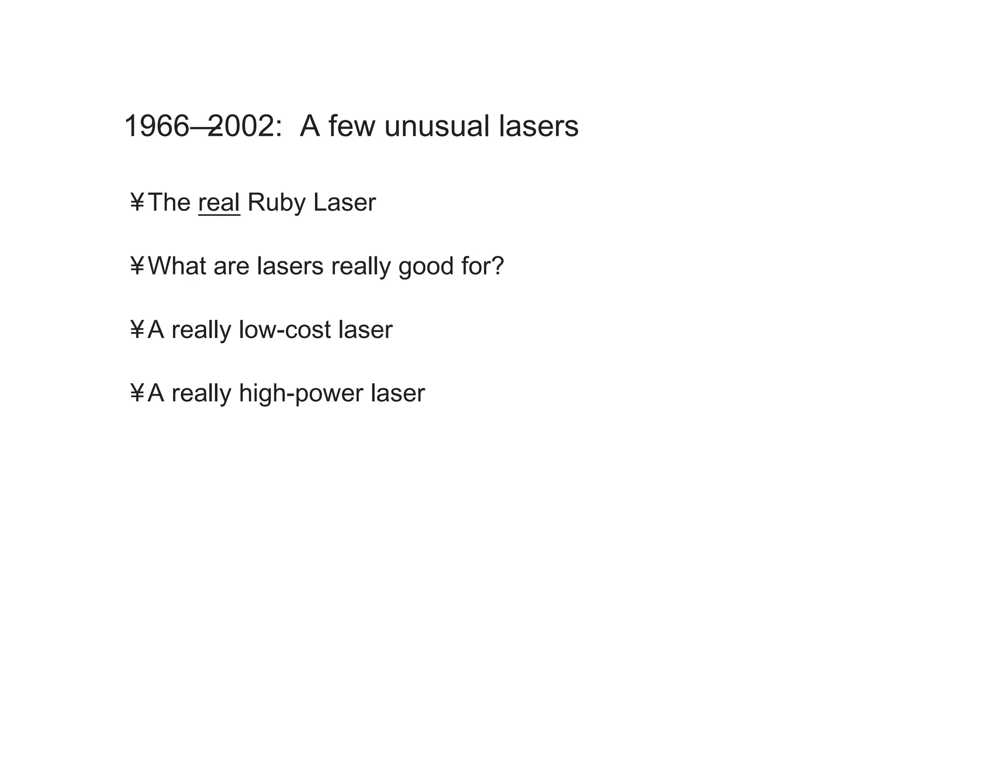 Laser Development History [Stanford laser history] | PDF