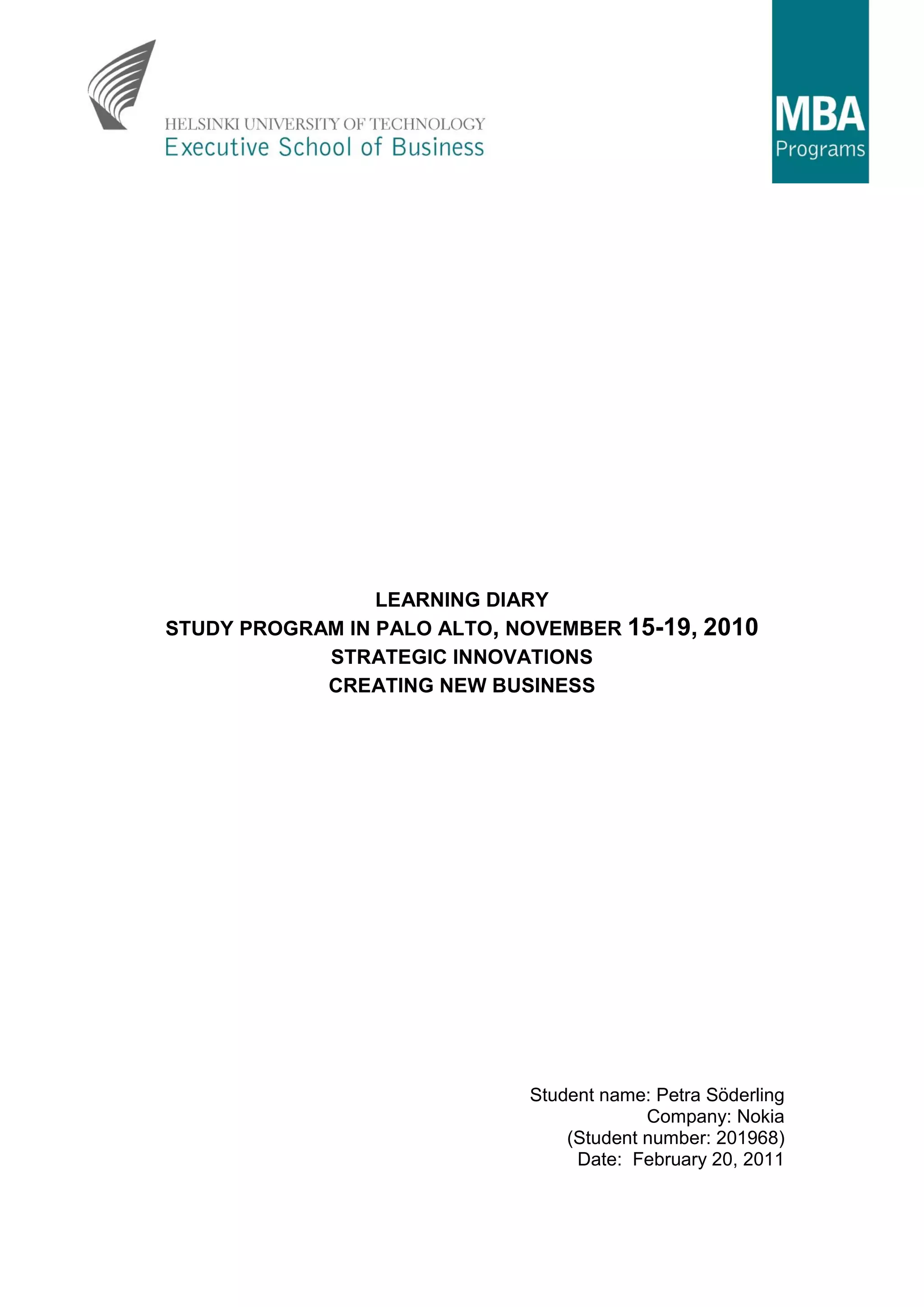 Stanford learning diary | PDF