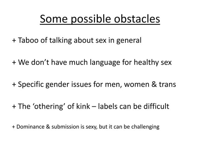 Stanford presentation - Intro to BDSM | PPTX