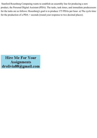 Stanford Rosenberg Computing wants to establish an assembly line for .pdf