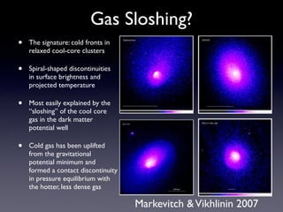 Gas Sloshing: Simulations and Observations | PPT