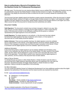 Stanford University Energy & Technology Innovation Certificate | PDF