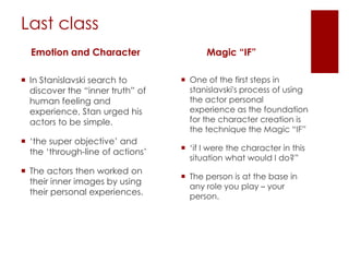 Stanislavski 4 | PPT