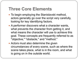 Stanislavski (in more detail) | PPTX