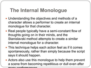 Stanislavski (in more detail) | PPTX