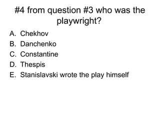Stanislavski Quiz | PPT