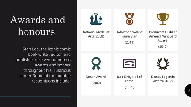 Stan Lee.pptx Su vida y todo lo que hizo | PPT