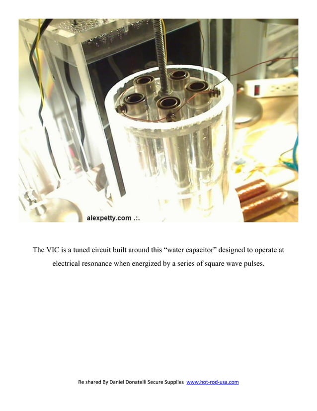 Stanley a meyer operating the vic voltage intensifier circuit | PDF ...