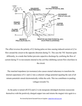 Stanley a meyer operating the vic voltage intensifier circuit | PDF