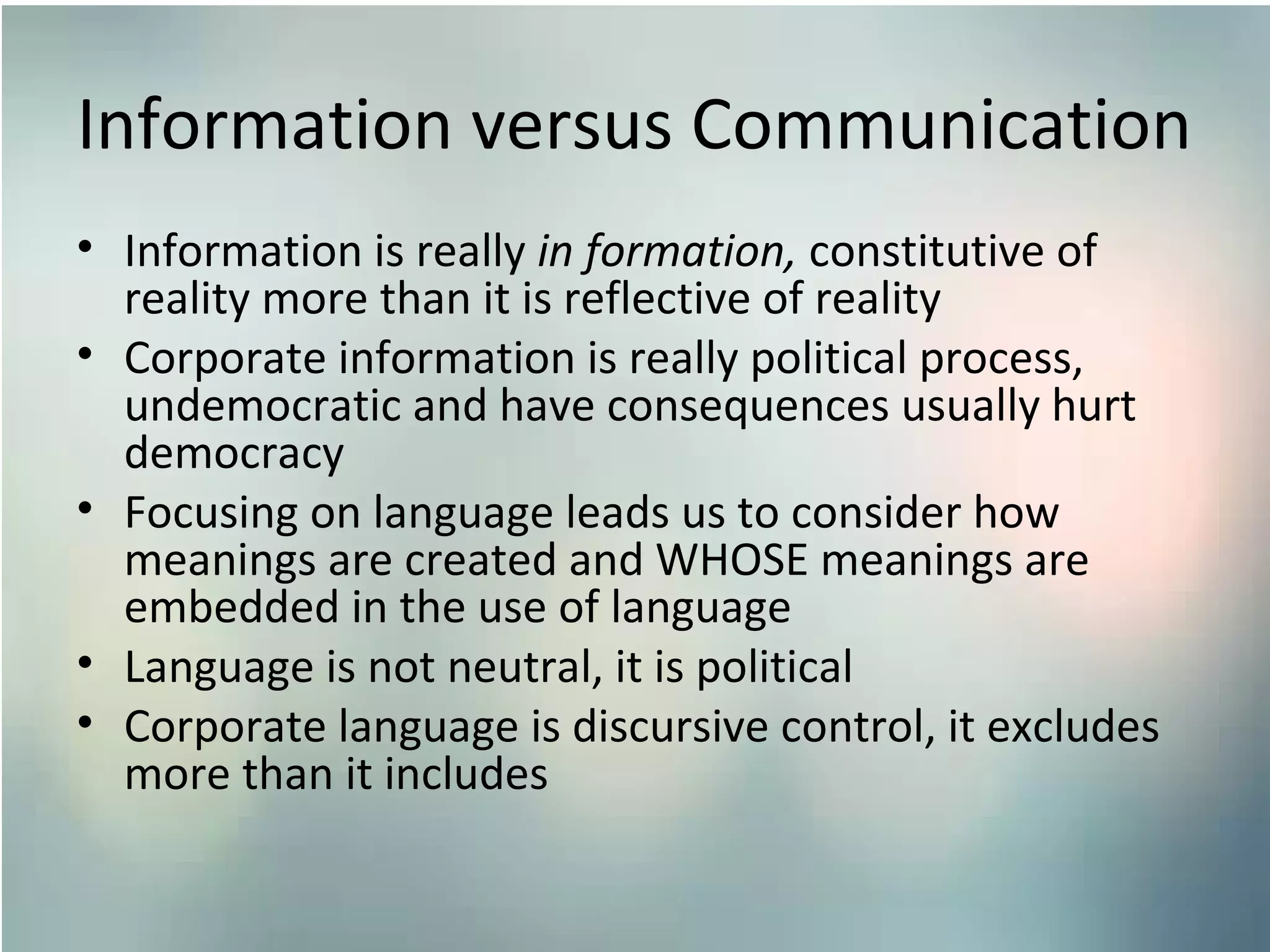 Stanley Deetz Managerialism and Organizational Democracy Approach | PPT