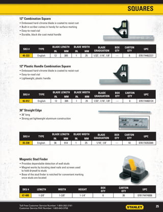 Stanley handtoolscatalog layout_2011 | PDF
