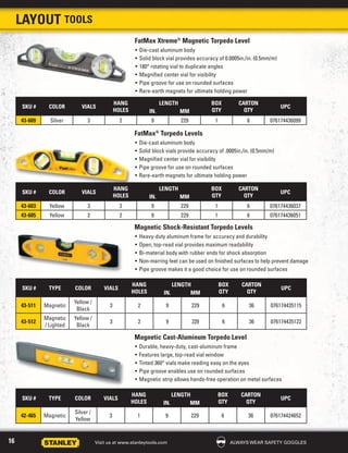 Stanley handtoolscatalog layout_2011 | PDF