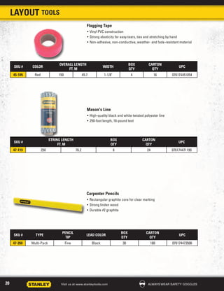 Stanley handtoolscatalog layout_2011 | PDF