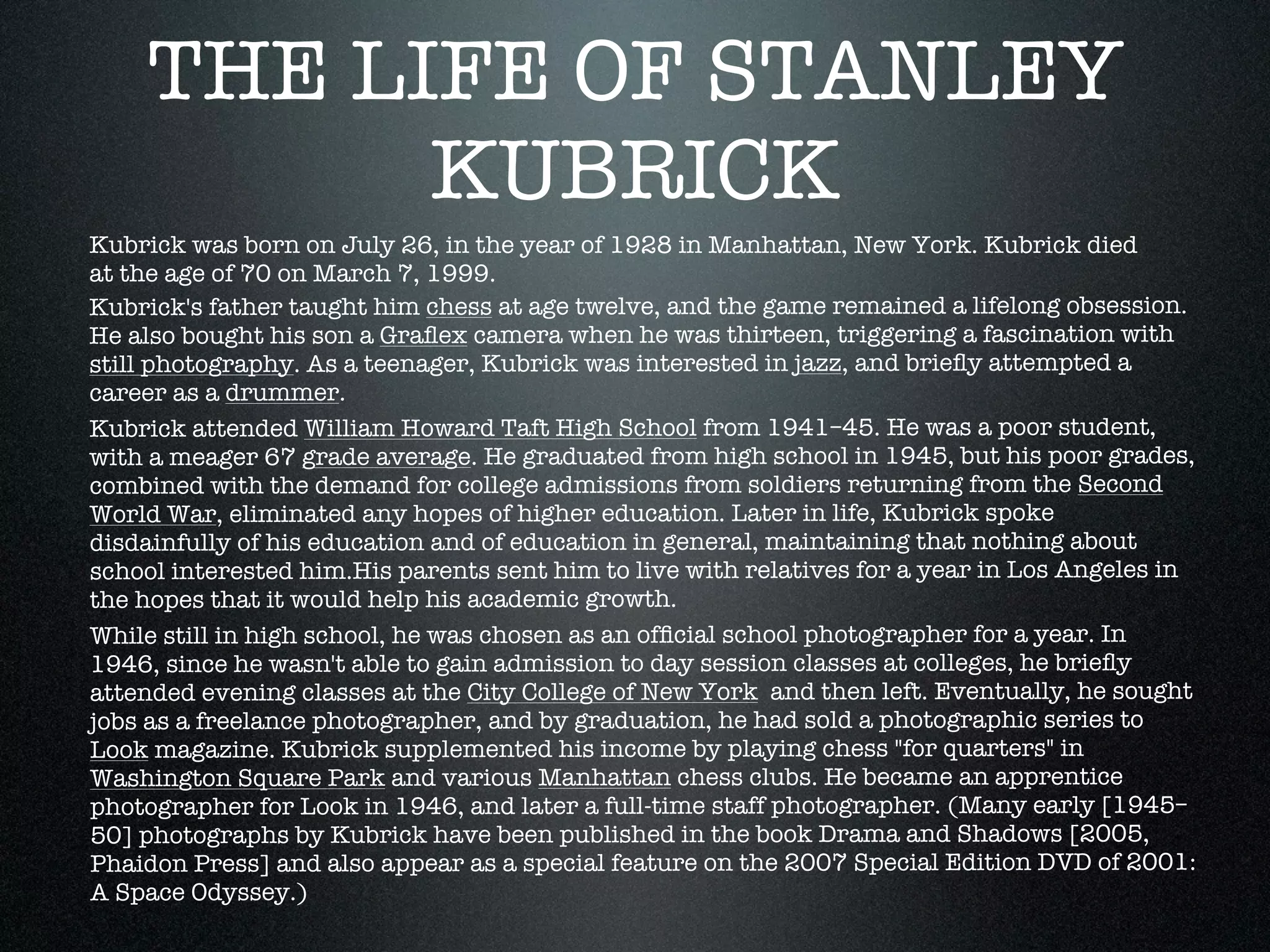 Stanley Kubrick | KEY