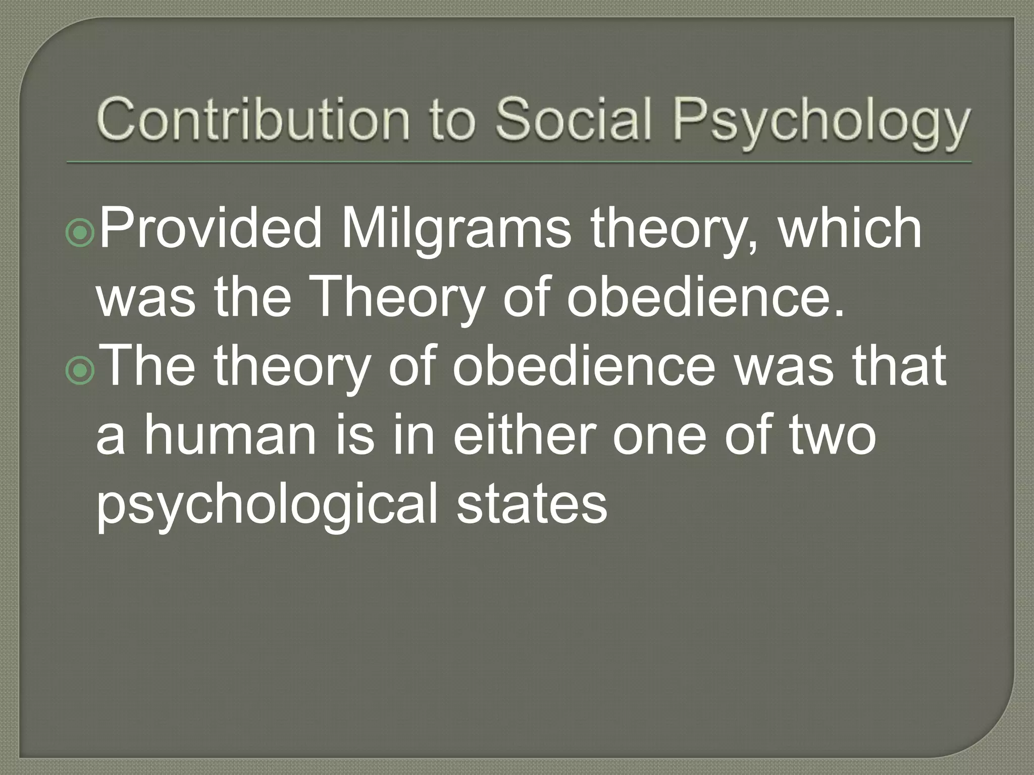 Stanley milgram | PPTX