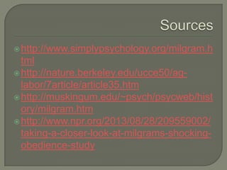 Stanley milgram | PPTX