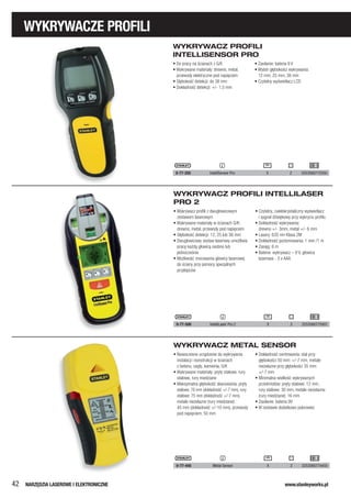 Stanley - narzedzia laserowe i elektroniczne 2009 | PDF