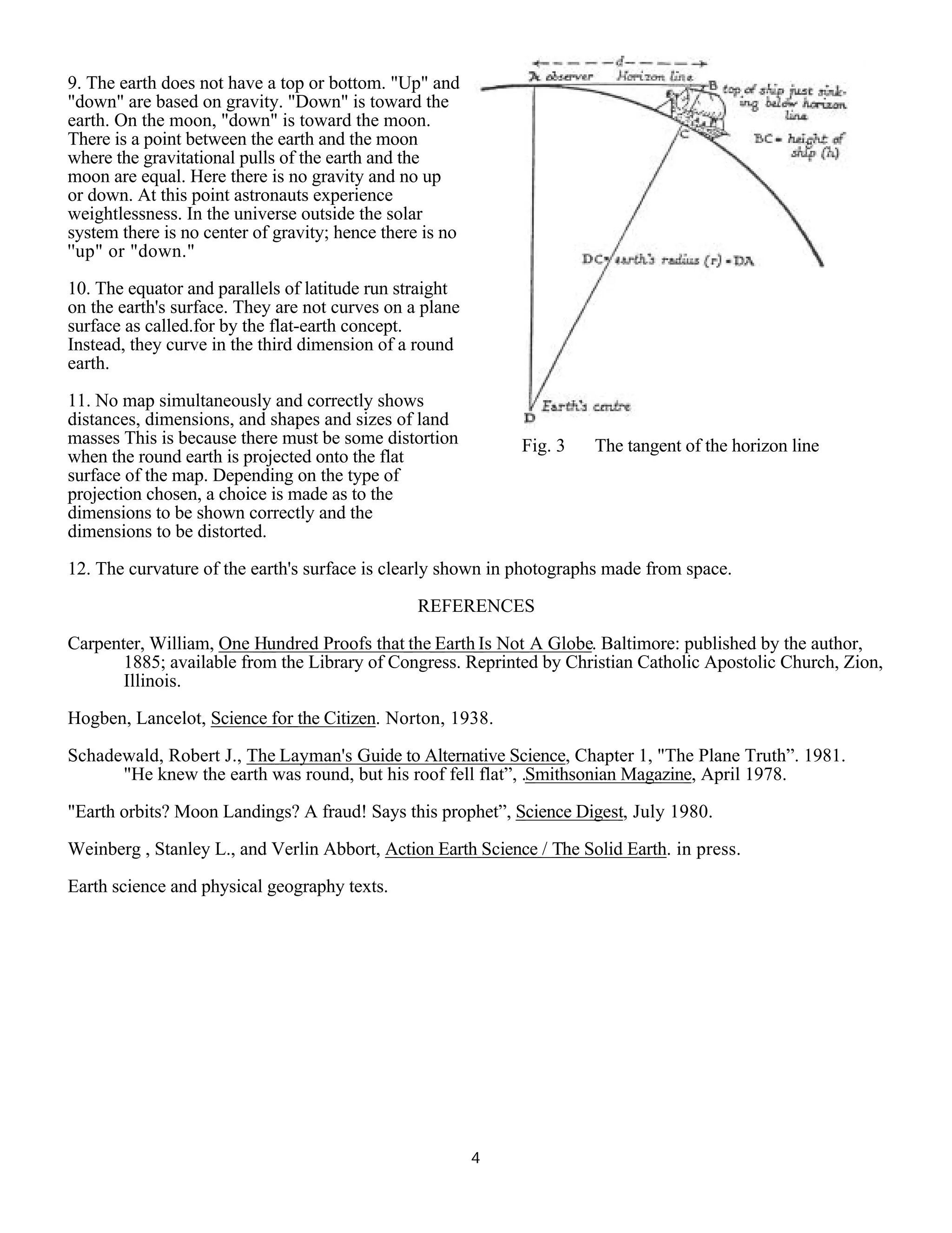 Stanley weinberg the flat-eart round earth controversy | PDF ...
